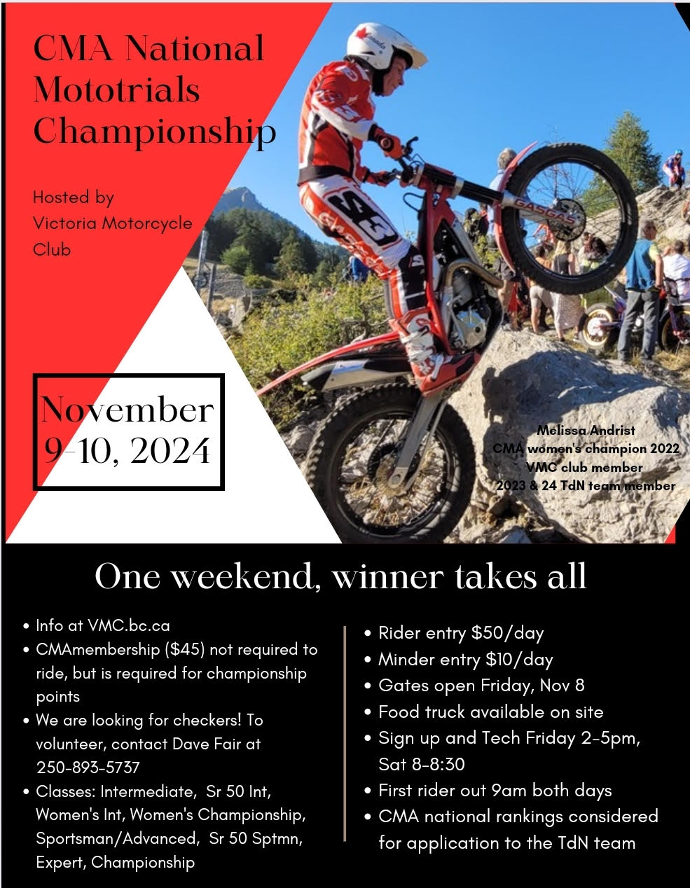 CMA National: November 9th & 10th, 2024 – Amateur Trials Association